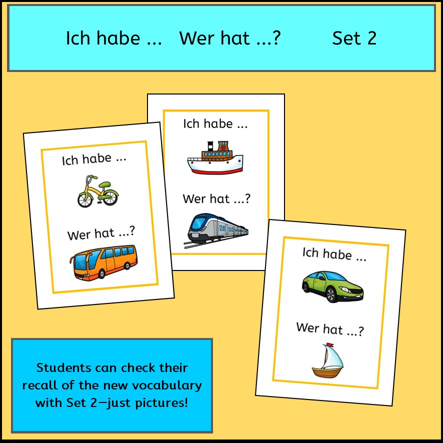 German Transport Ich habe ... Wer hat ...? Fahrzeuge Game | Made By ...