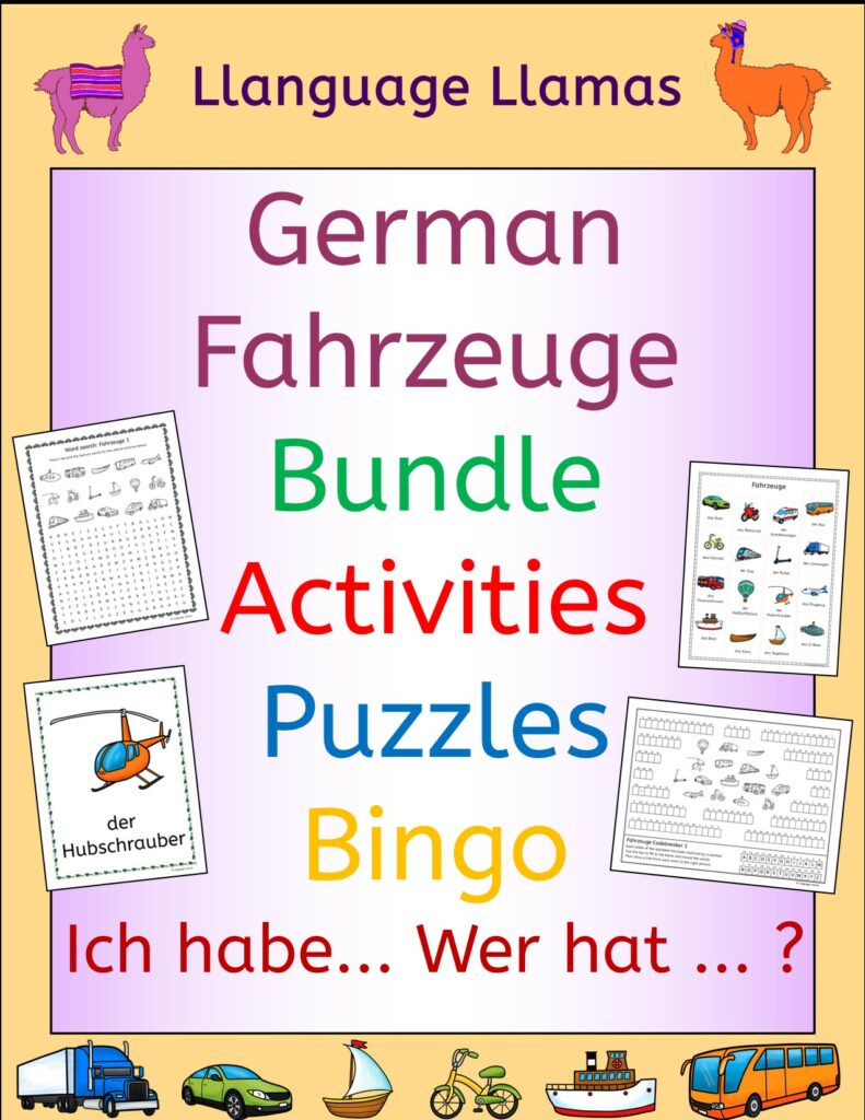 German Transport Ich habe ... Wer hat ...? Fahrzeuge Game | Made By ...