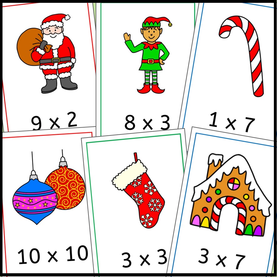 Christmas Multiplication Scavenger Hunt - Multiply Around the Room ...