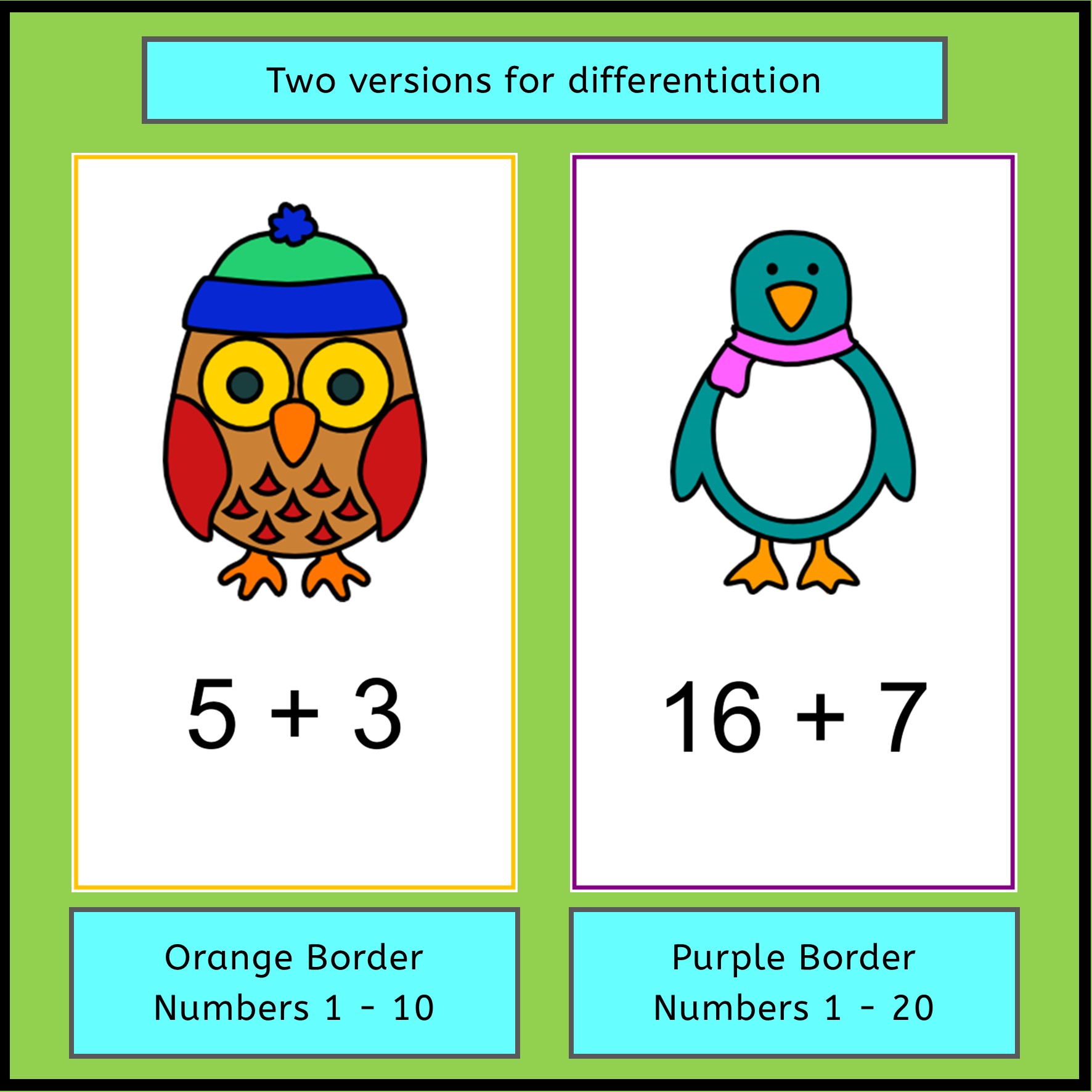 Winter Addition Scavenger Hunt - Add Around the Room - Scoot | Made By ...