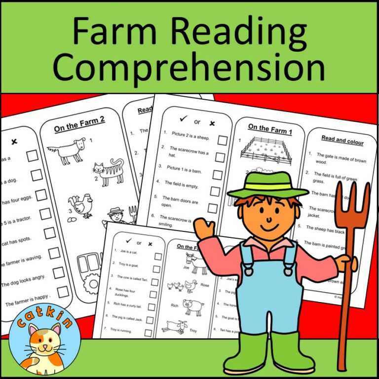 Picture Reading Comprehension for beginners and SEN - Farm theme | Made ...