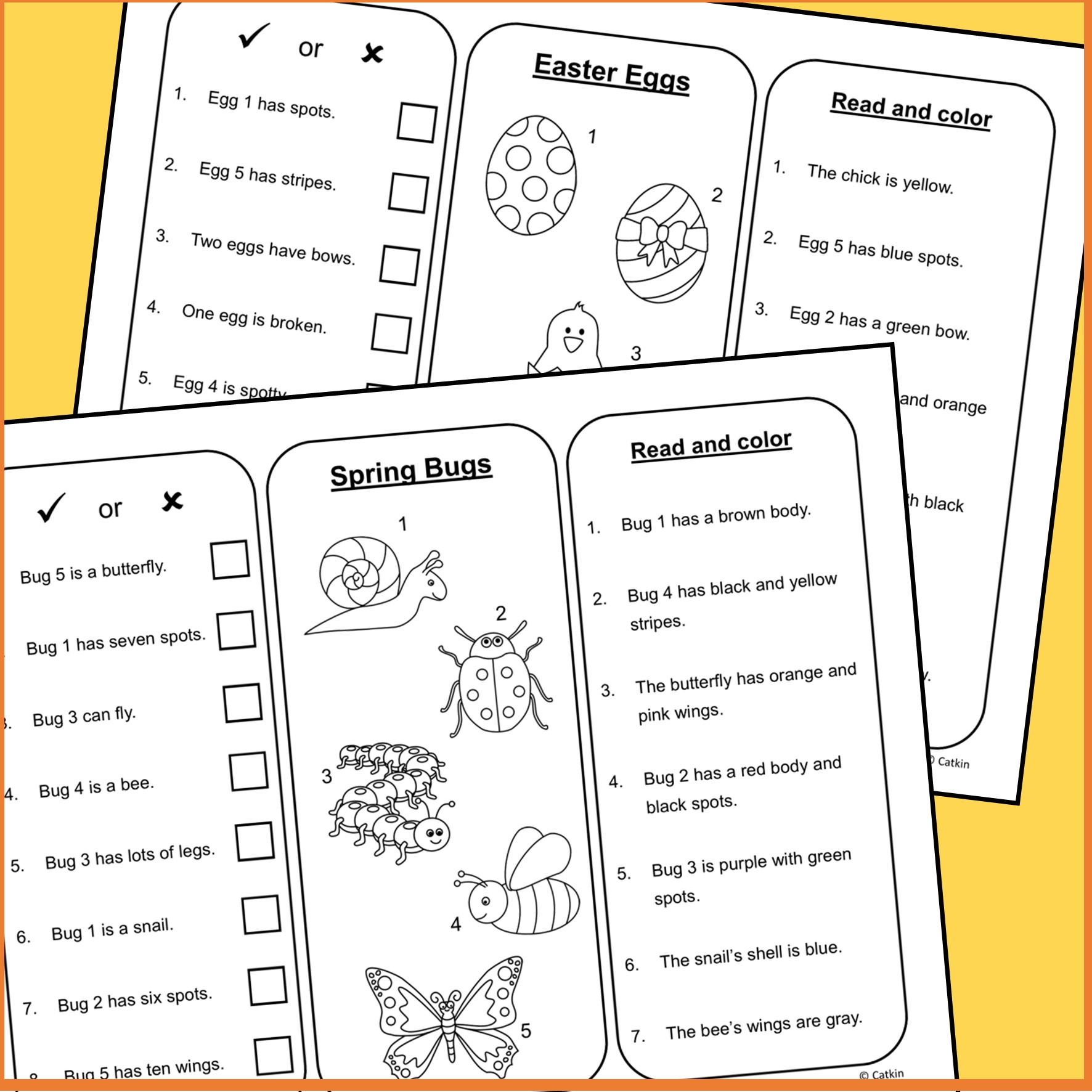 Picture Reading Comprehension for beginners and SEN - Spring theme ...