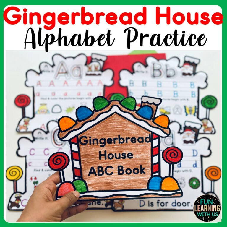 Gingerbread House ABC Practice Book | Christmas Alphabet Tracing ...