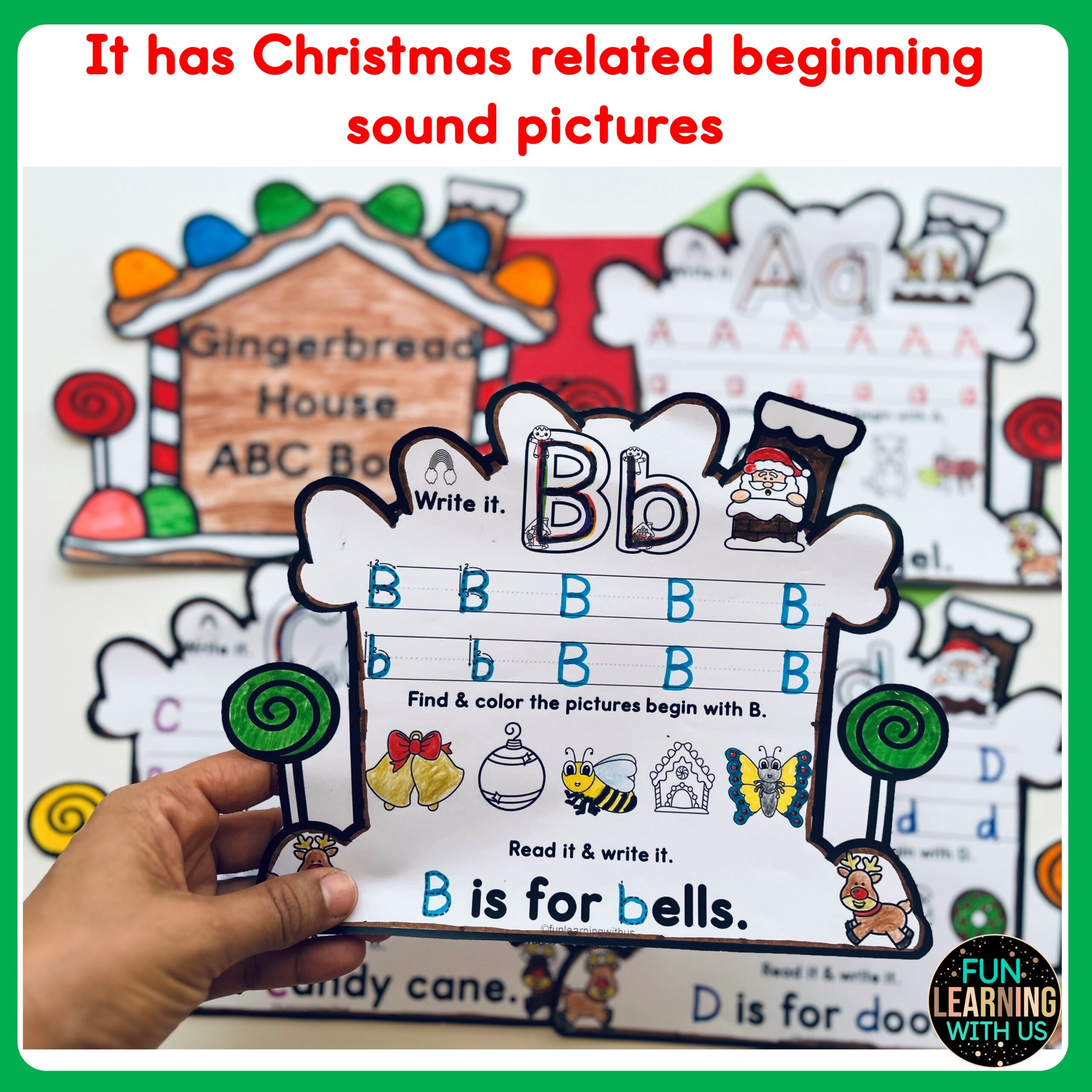 Gingerbread House ABC Practice Book | Christmas Alphabet Tracing ...