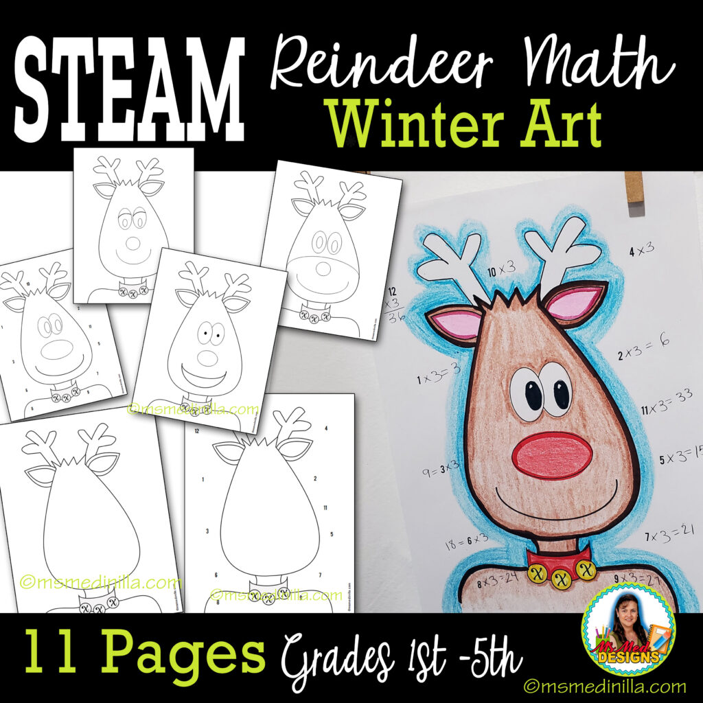 Reindeer Math Activities for First to Fifth Grade | Made By Teachers