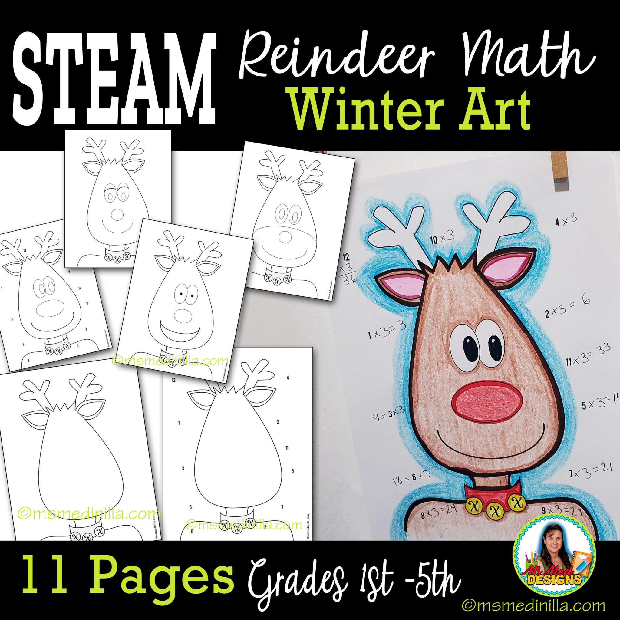 Reindeer Math Activities for First to Fifth Grade | Made By Teachers