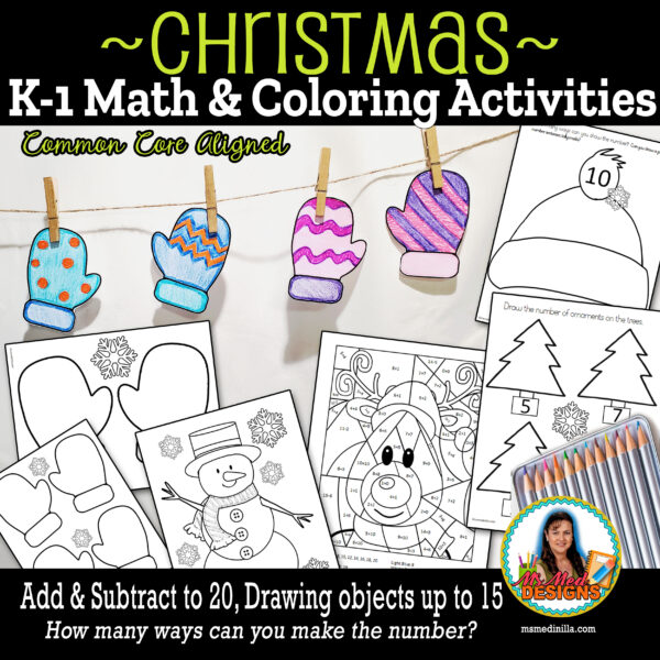 Christmas Math Activities for Kinder and First Grade - Made By Teachers
