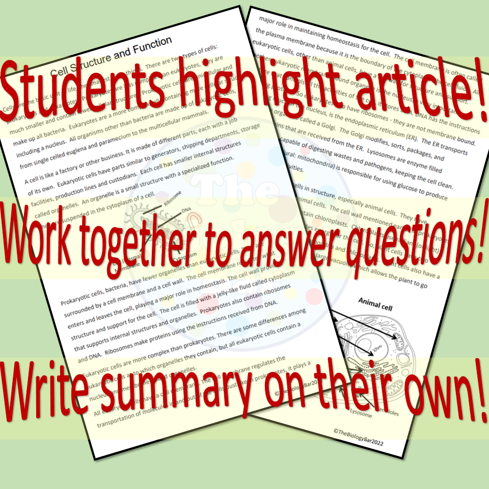 TRTW Talk Read Talk Write Cell Structure & Function Biology | Made By ...