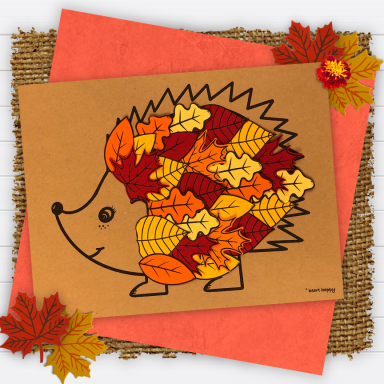 Fall Leaf Hedgehog Craft | Made By Teachers