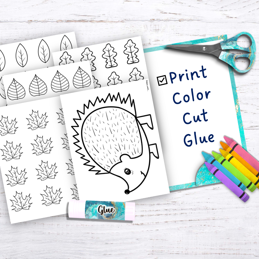 Fall Leaf Hedgehog Craft | Made By Teachers