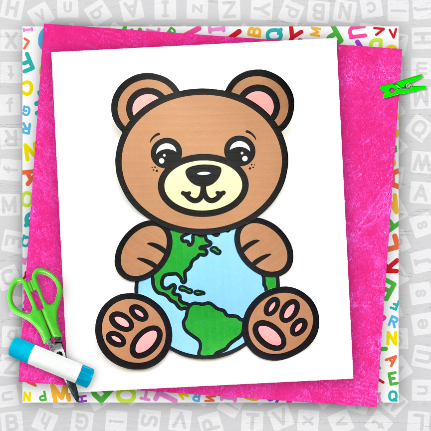 Earth Day Bear Hug Craft | Made By Teachers