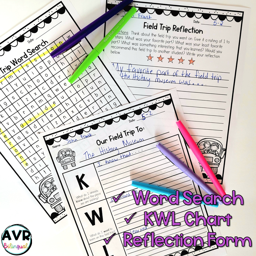 Bilingual Field Trip Forms Packet | Editable | Spanish | English | Made ...