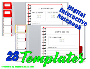 Digital Interactive Notebook Templates EDITABLE Slides, Student Planner ...