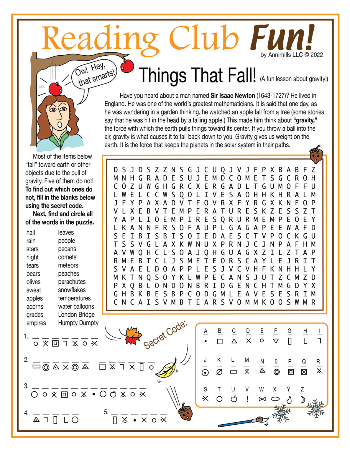 Getting Ready In the Fall For Winter - Printable Puzzle Packet ...