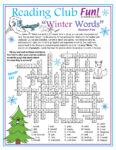 Winter Vocabulary - Synonyms - Printable Crossword Puzzle & Word Search ...