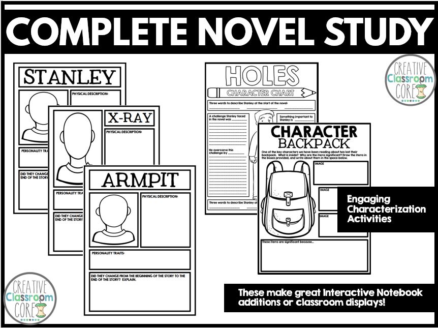 Holes Novel Study Unit - Holes Comprehension Questions - Chapter ...
