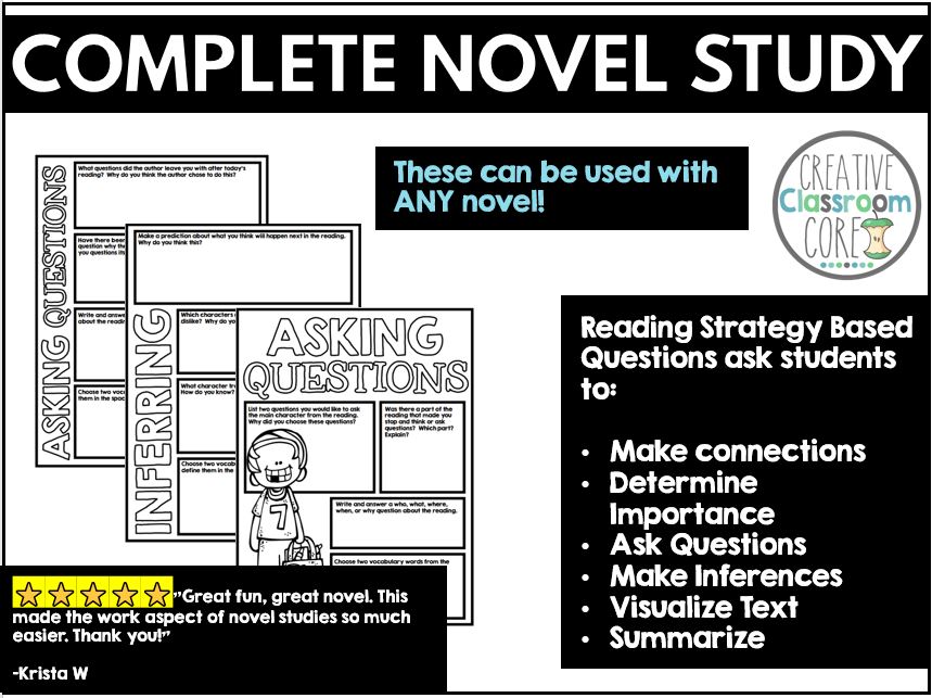 How to Eat Fried Worms Novel Study Unit - Questions, Activities, and ...
