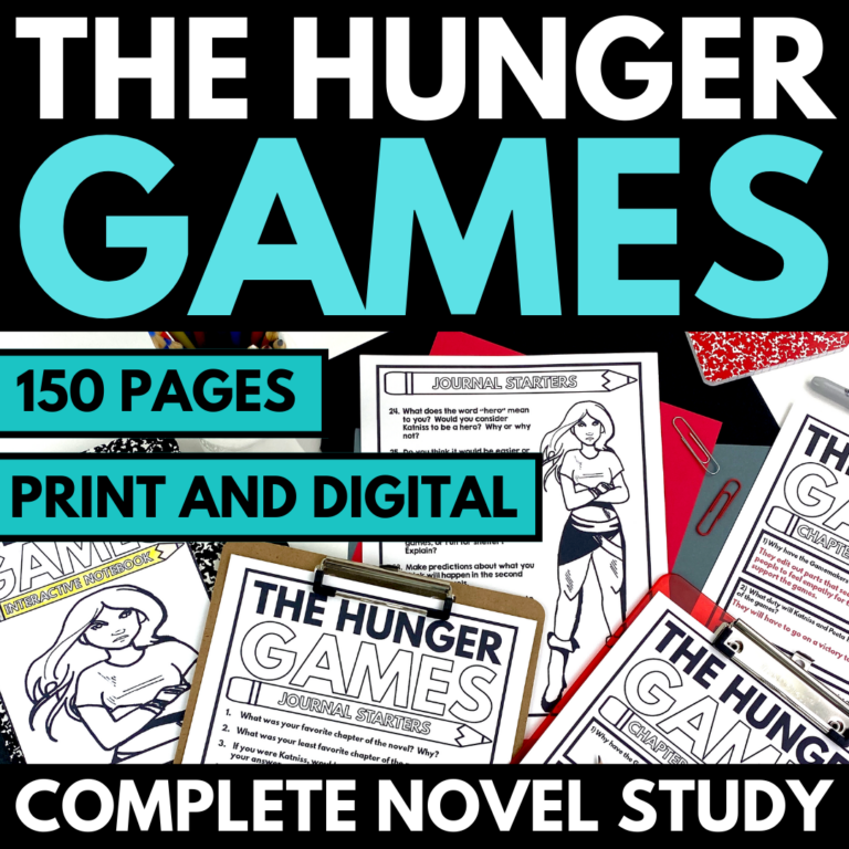 The Hunger Games Novel Study Unit - Activities - Questions - Projects ...