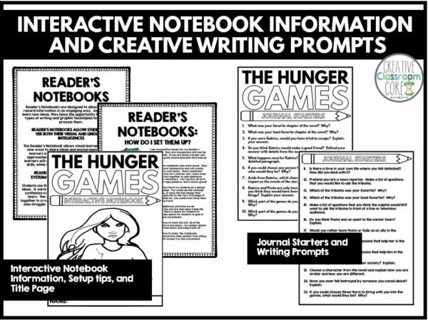 The Hunger Games Novel Study Unit - Activities - Questions - Projects ...