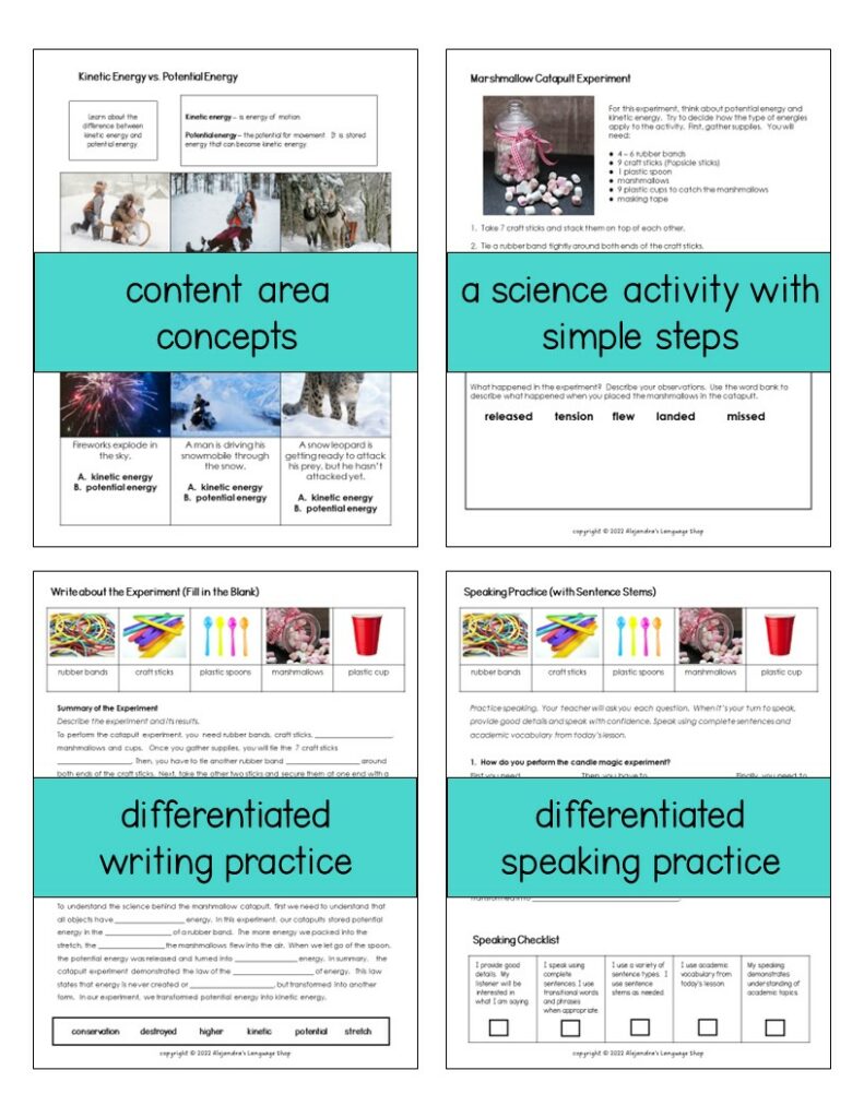 ELL Science Experiment | Marshmallow Catapult | Made By Teachers