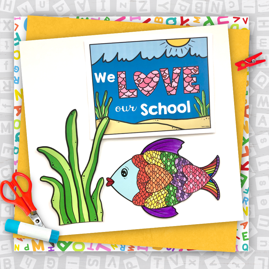 Back to School Craft | Valentine's Craft | Fish Craft | Bulletin Board ...