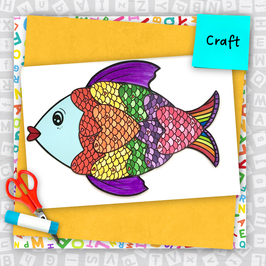 Back to School Craft | Valentine's Craft | Fish Craft | Bulletin Board ...