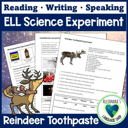 ELL Science Experiment | Reindeer Toothpaste - Made By Teachers
