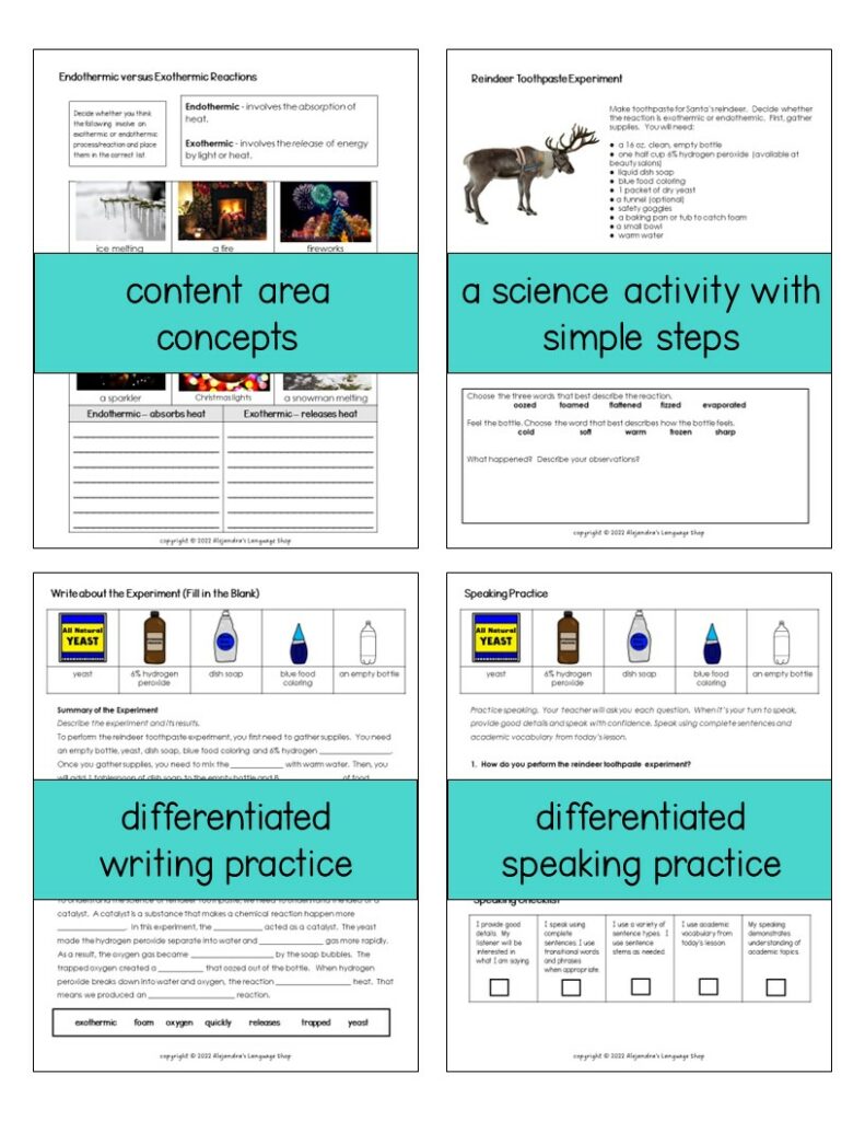 ELL Science Experiment | Reindeer Toothpaste | Made By Teachers