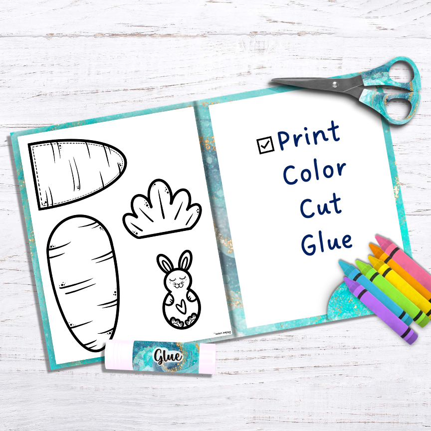 Bunny Craft | Spring Craft | Easter Craft | Prompts & Bulletin Board ...