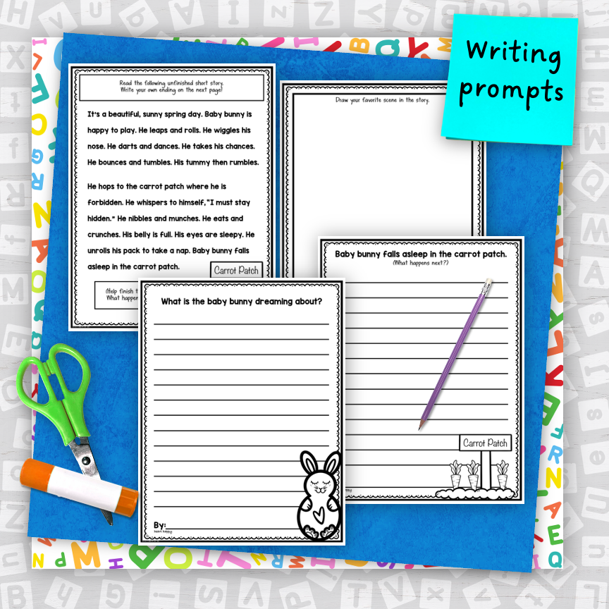 Bunny Craft | Spring Craft | Easter Craft | Prompts & Bulletin Board ...