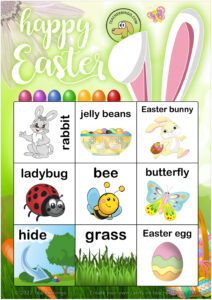 Easter Bingo Kids 3x3 (5 pages + call sheet) | Made By Teachers