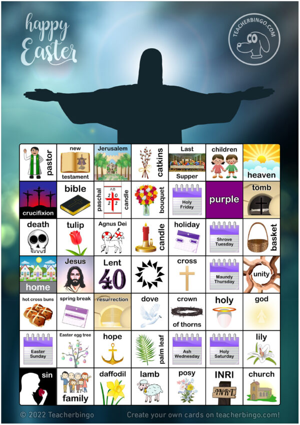Religious Christmas Bingo 7x7 (5 pages + call sheet) | Made By Teachers