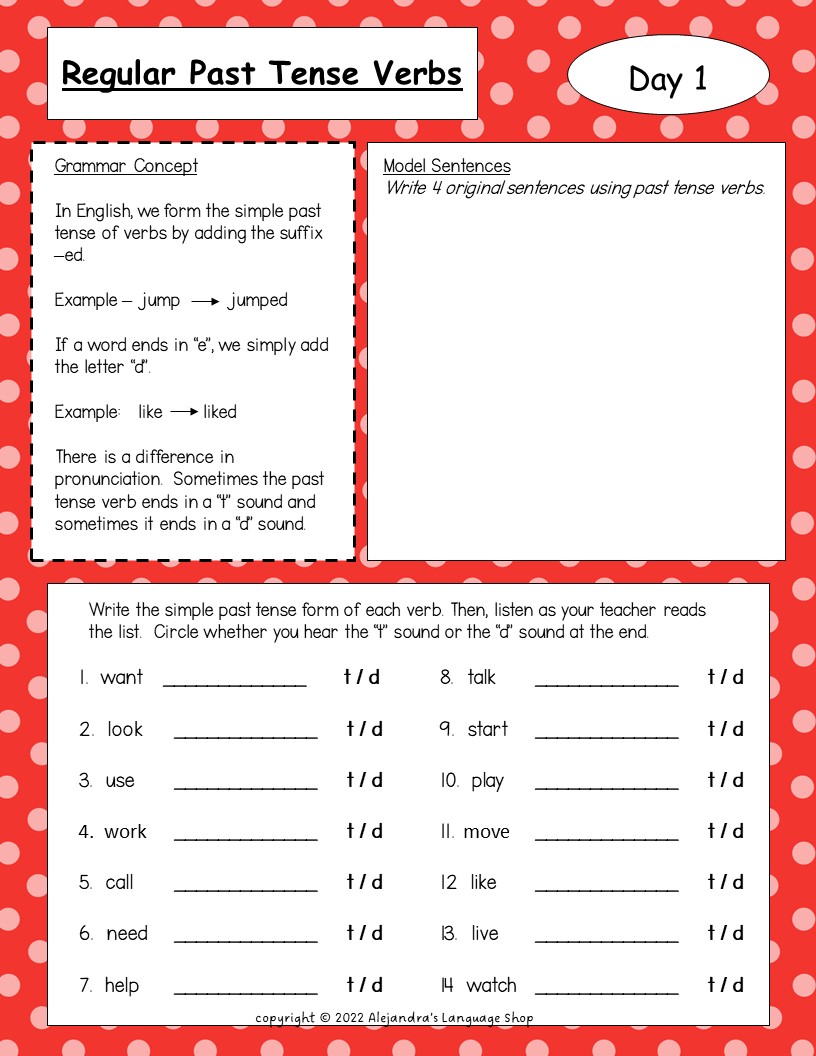 Daily Grammar and Writing Activities for ELL Students Winter Edition ...