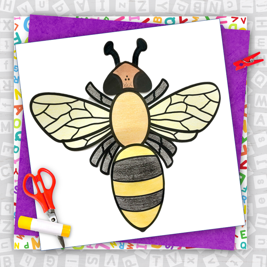 Honeybee Craft | Spring Craft | Bug Craft | State Symbols | Made By ...