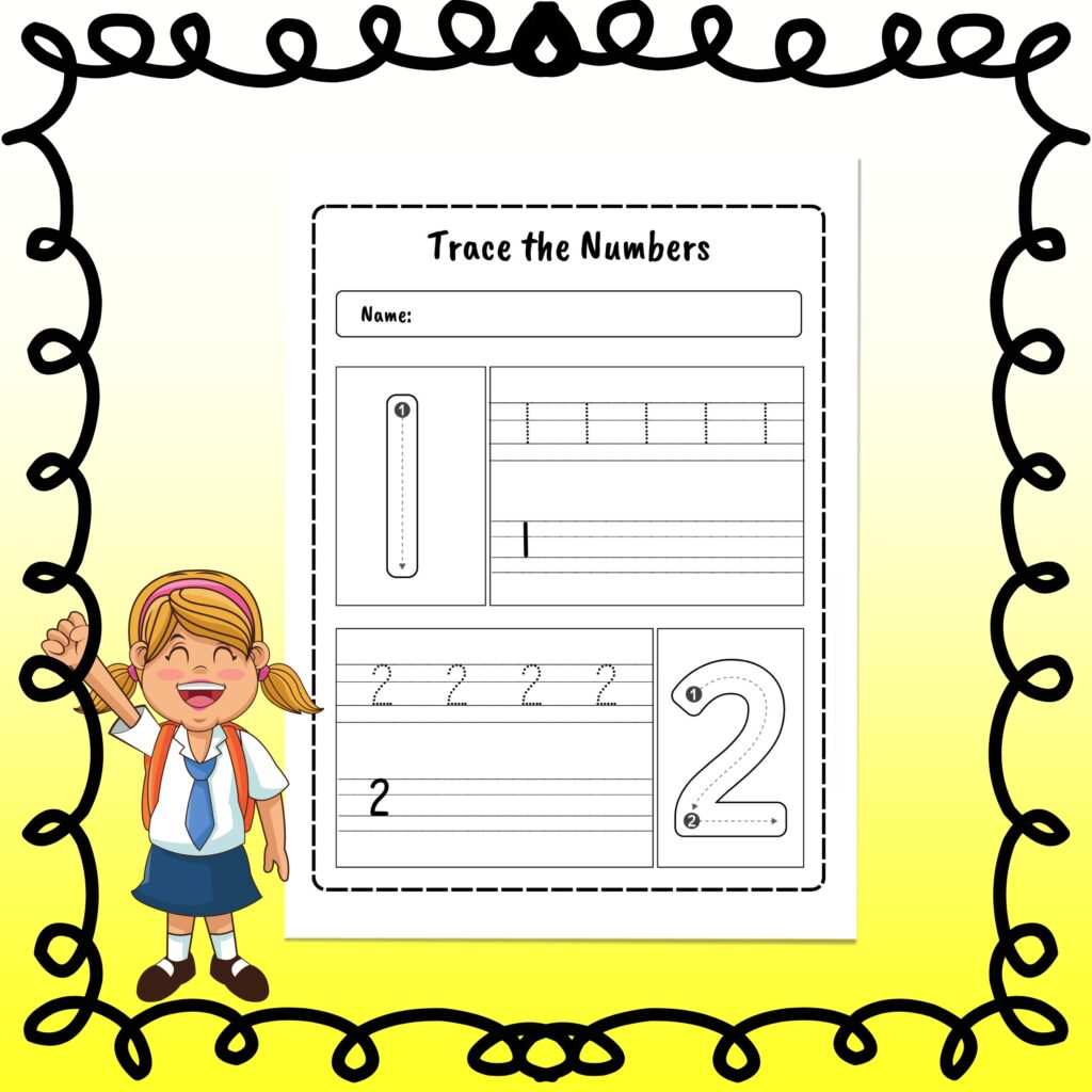 Trace and Write Alphabet Letters and Numbers Formation, Handwriting ...