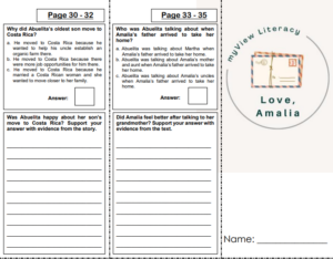 Love, Amalia - myView Literacy 5 | Made By Teachers