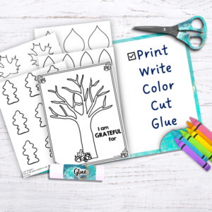 Grateful Tree Craft with Writing Drawing Prompts for Fall or ...