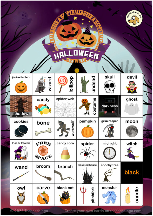Halloween Bingo 6x6 (100 pages + call sheet) | Made By Teachers