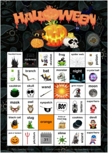 Halloween Bingo Kids 6x6 (5 pages + call sheet) | Made By Teachers