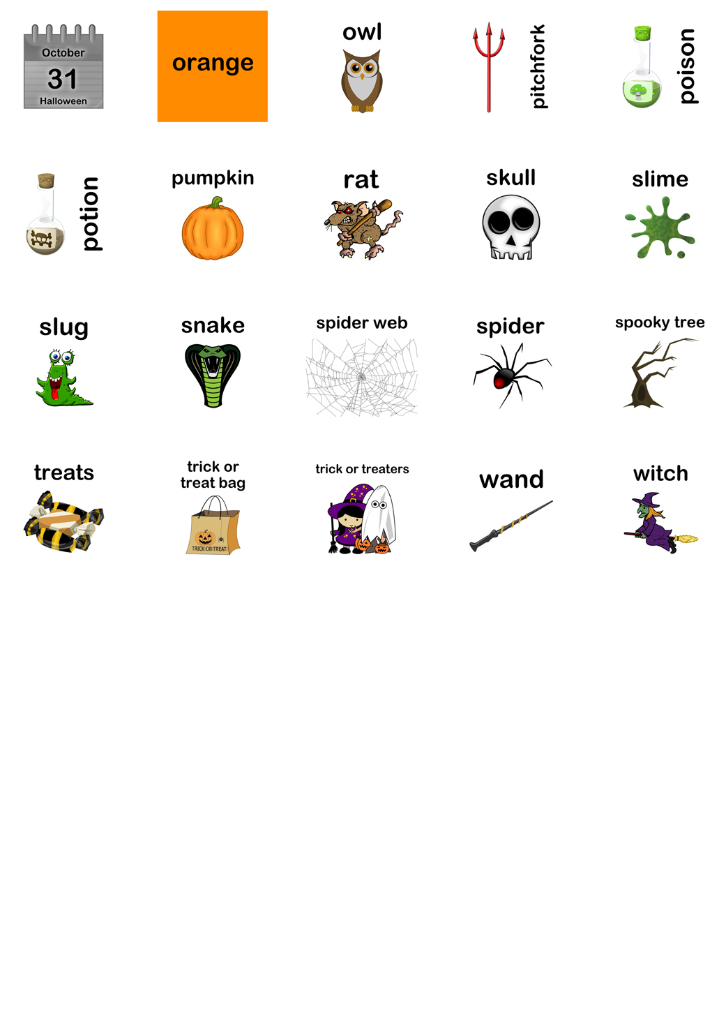 Halloween Bingo Kids 5x5 (100 pages + call sheet) | Made By Teachers