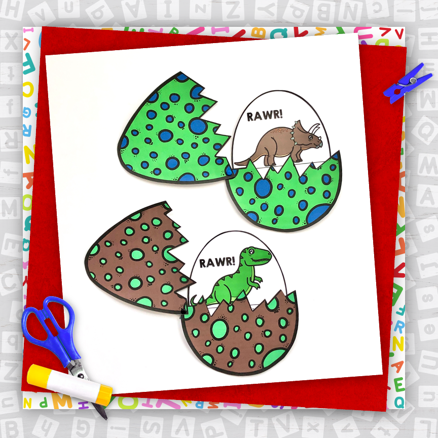 Hatching Dinosaur Craft | Made By Teachers