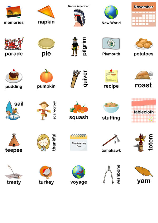 Thanksgiving Bingo 6x6 (100 pages + call sheet) - Made By Teachers