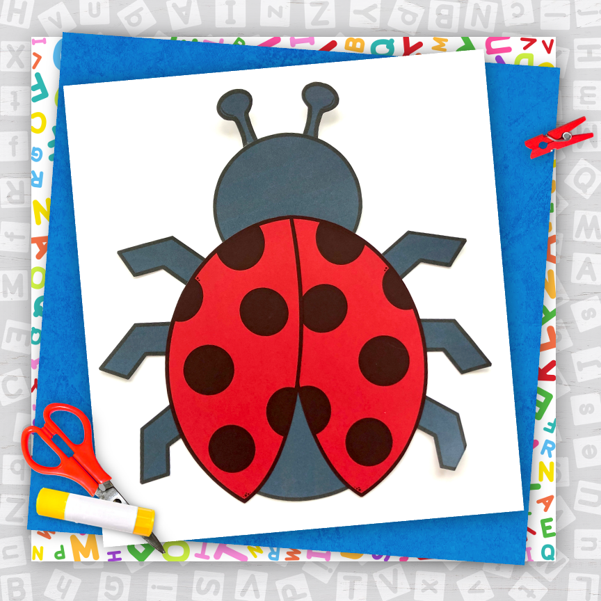 Ladybug Craft | Spring Craft | State Symbols | Made By Teachers