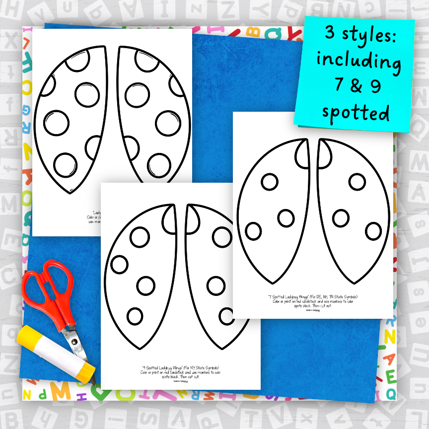 Ladybug Craft | Spring Craft | State Symbols | Made By Teachers