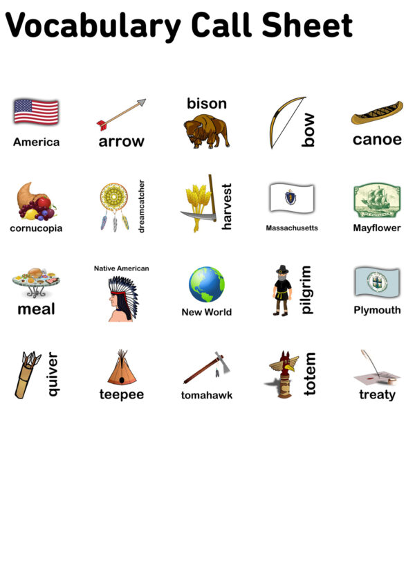 Thanksgiving Bingo Historical 3x3 (100 pages + call sheet) | Made By ...