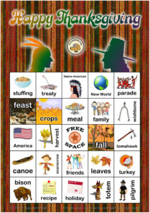 Thanksgiving Food Bingo 4x4 (100 pages + call sheet) | Made By Teachers
