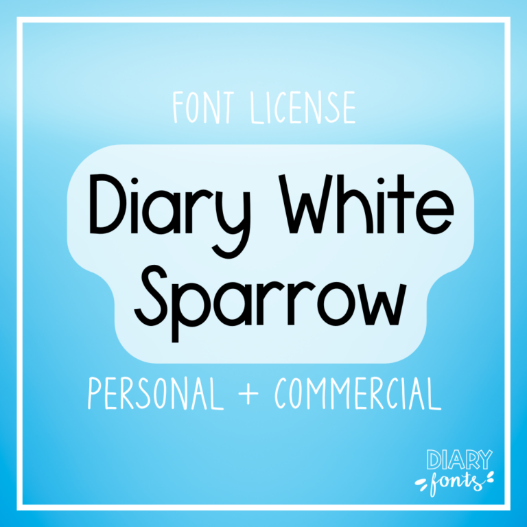 Font | Diary Bright Side - Diary Fonts, Commercial Use | Made By Teachers