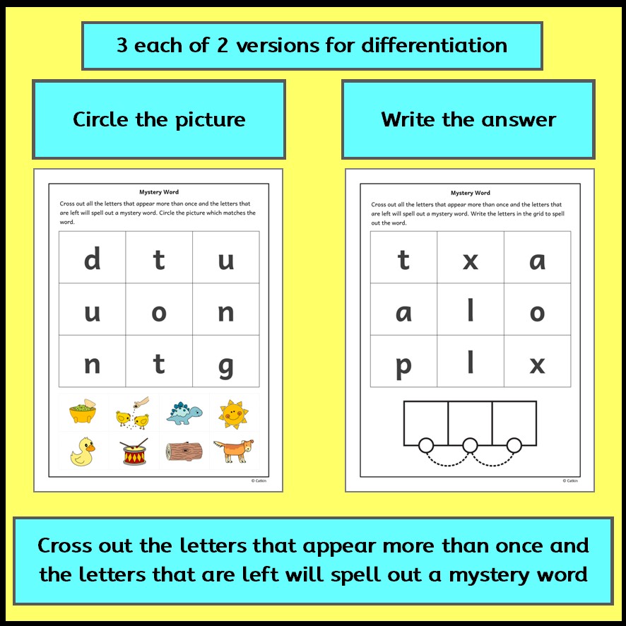 Letter Recognition and CVC (short 'o') Mystery Word Puzzle Activity ...