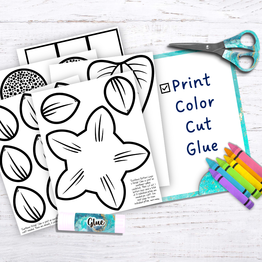 Sunflower Craft | Summer Craft | Fall Craft | Kansas State Symbols ...