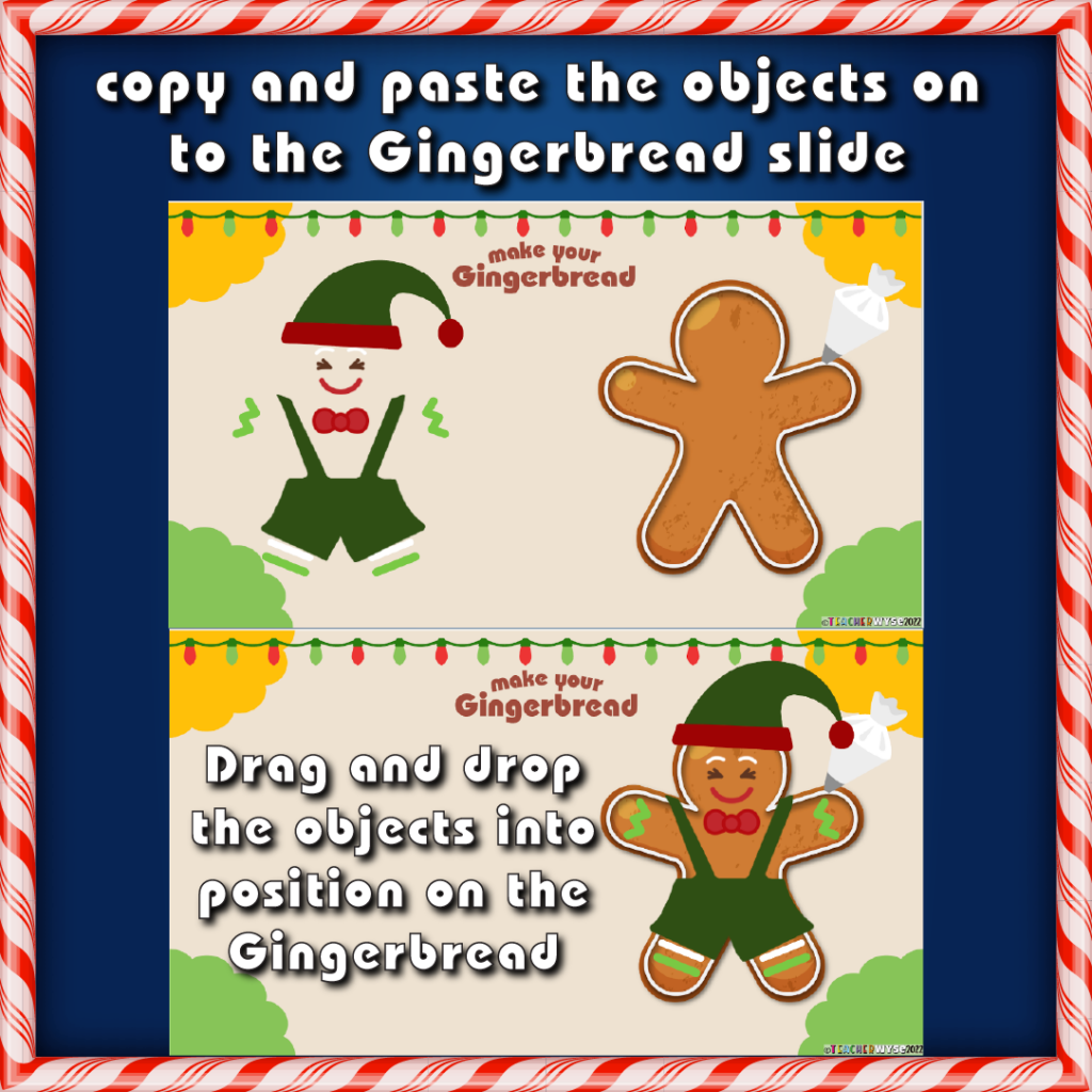 Christmas Digital Activity Make Your Gingerbread for Google Slides™ Fun ...
